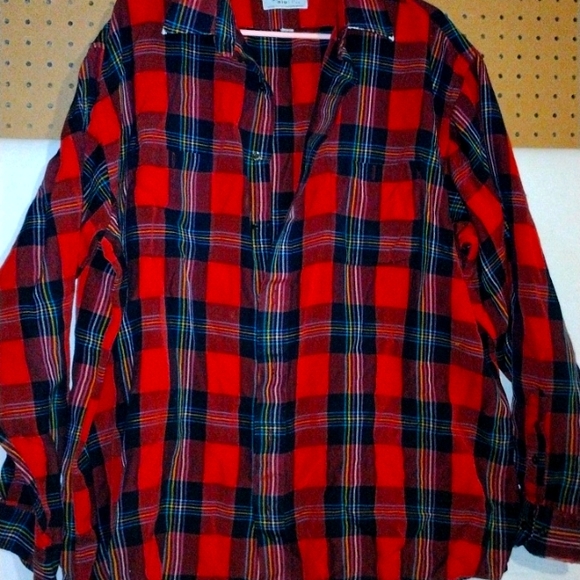 putzers big n tall | Shirts | Mens Red Plaid Buttonup Shirtxltall | Poshmark
